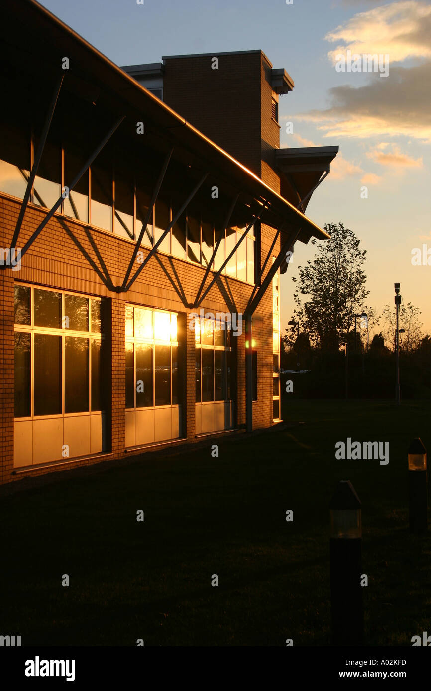 Sunset on Office Buildings Stock Photo - Alamy