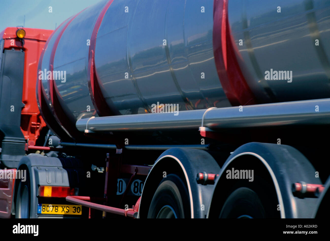 Truck on A9 Highway, Languedoc, France Stock Photo - Alamy