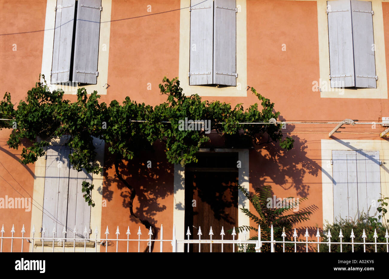 Building facade in Fontaine-de-Vaucluse, Vaucluse, France Stock Photo ...