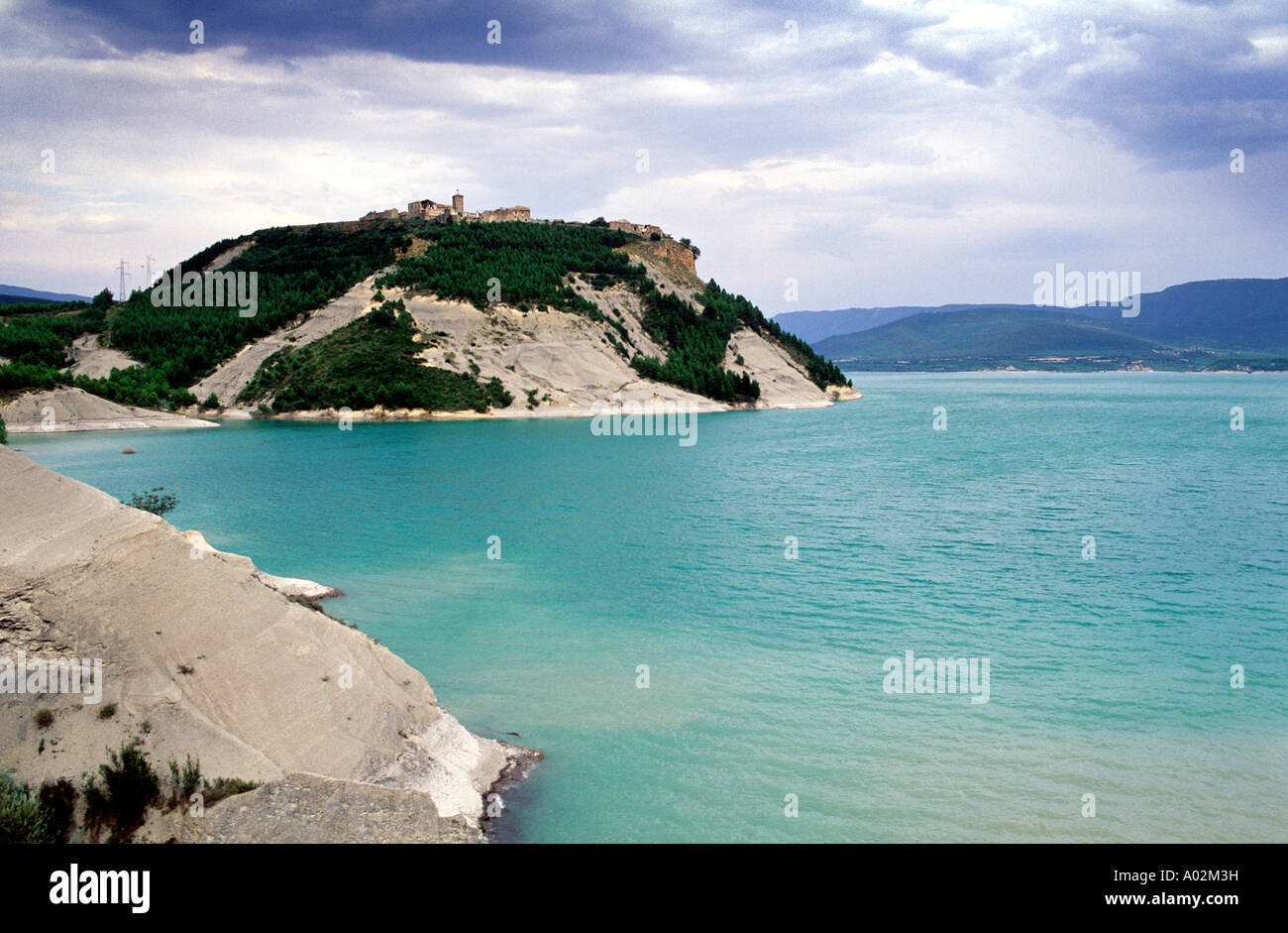 Old village of Tiermas. Lake of Yesa. The Way of St. James or The Route ...