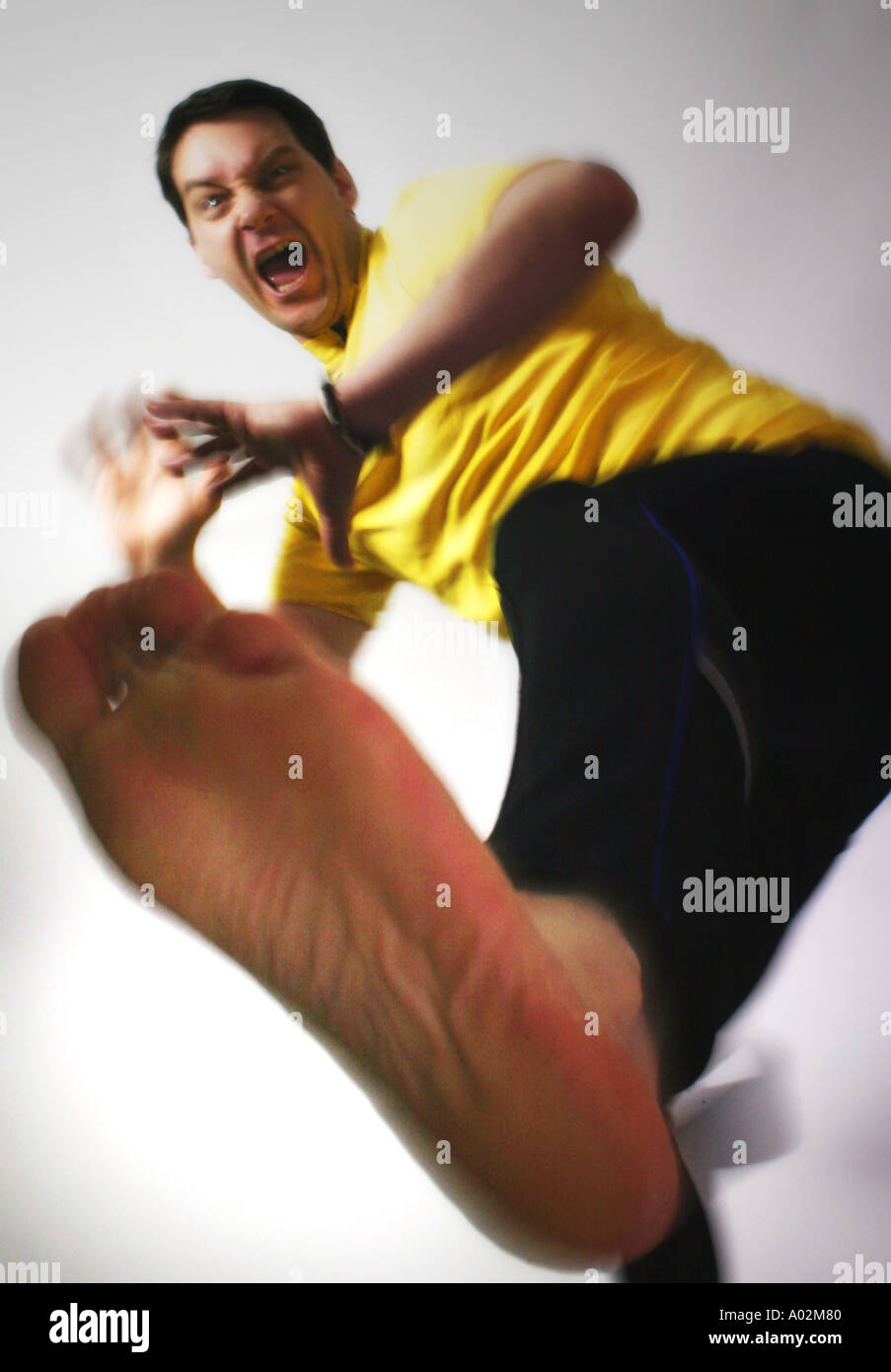 Karate Kick High Resolution Stock Photography and Images - Alamy