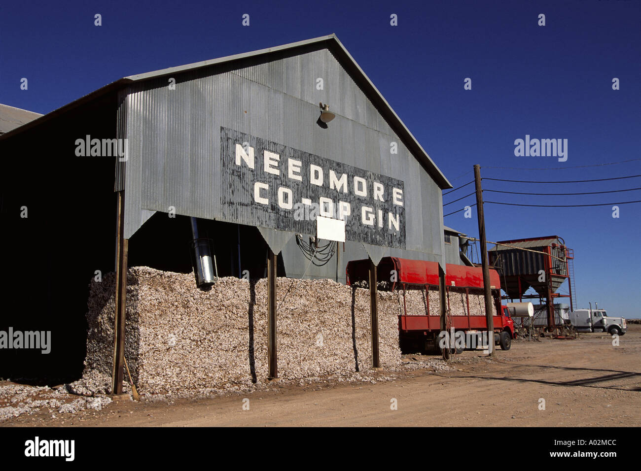 Truck Delivering Bale Of Cotton To Community Co Op Cotton Gin Needmore ...