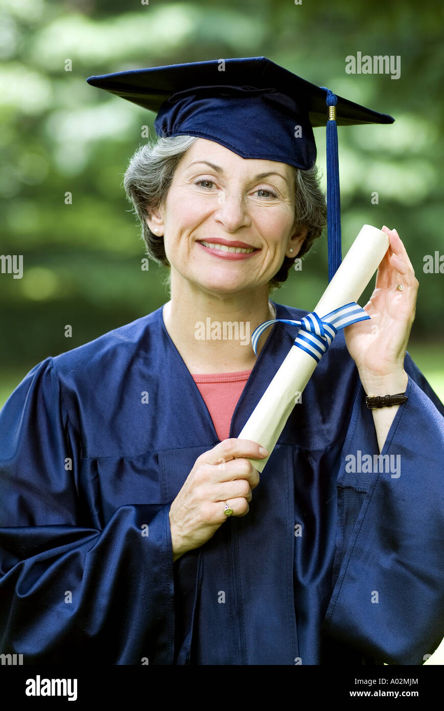 Senior Woman Diploma High Resolution Stock Photography and Images - Alamy