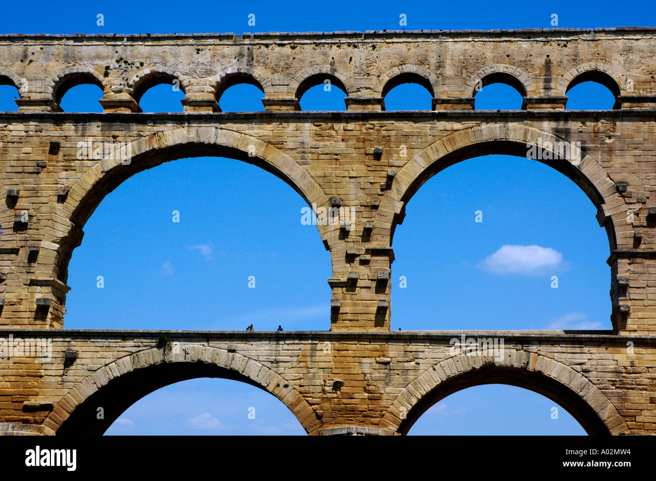 France Provence The Pont Du Gard Roman Bridge Stock Photo - Alamy