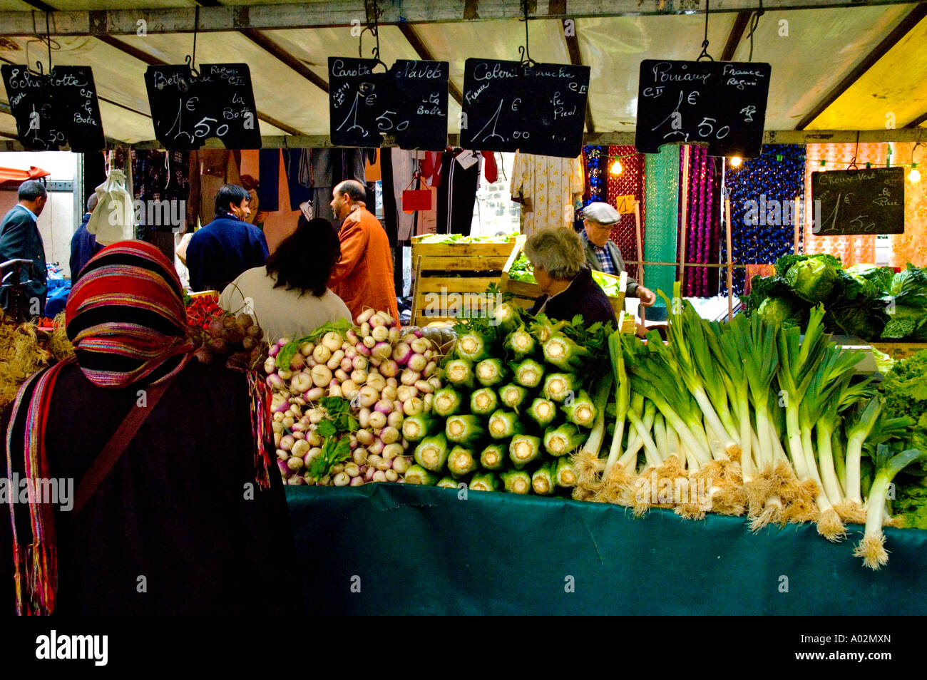 Fresh produce at Barbes market Paris France EU Stock Photo - Alamy