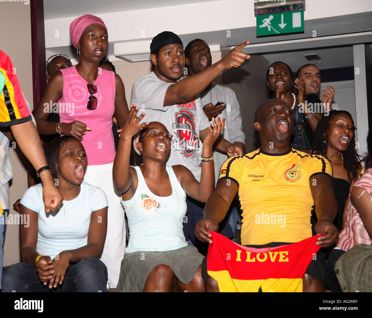 Ghanaian fans anticipating their first ever World Cup Finals win ...