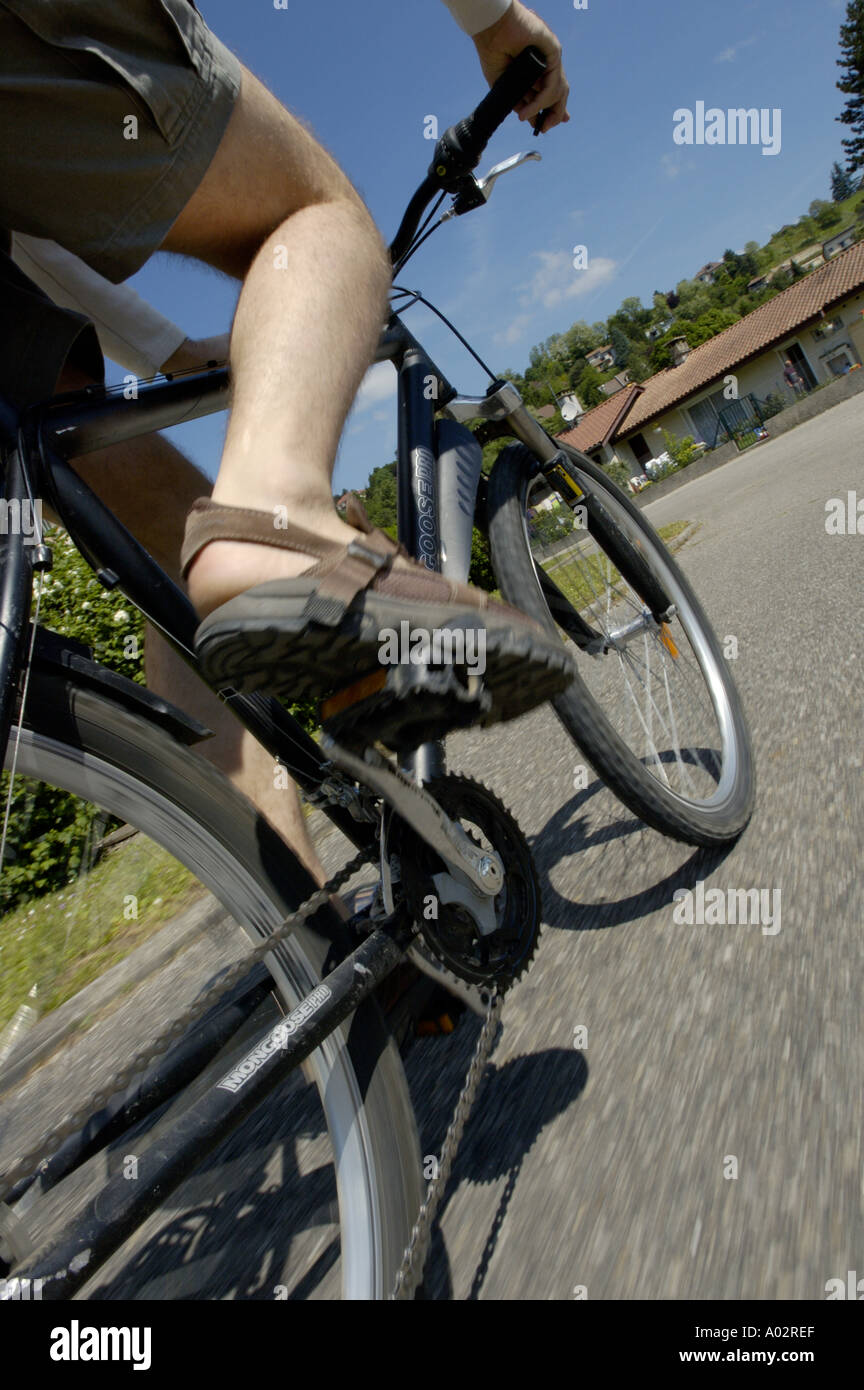 Unusual angle of a bicycle hi-res stock photography and images - Alamy