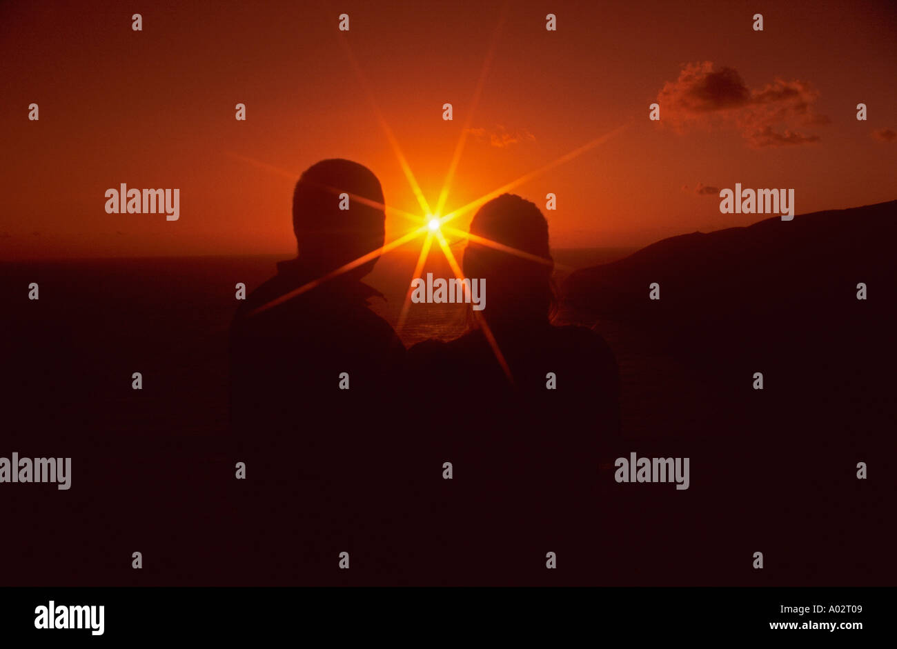 Crete sunset starburst hi-res stock photography and images - Alamy