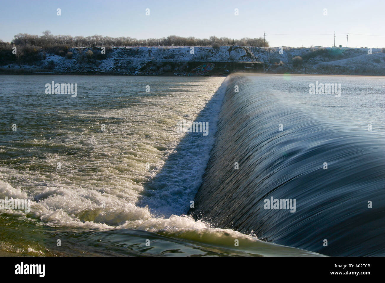 Weir in South Saskatchewan River Saskatoon Saskatchewan Stock Photo - Alamy