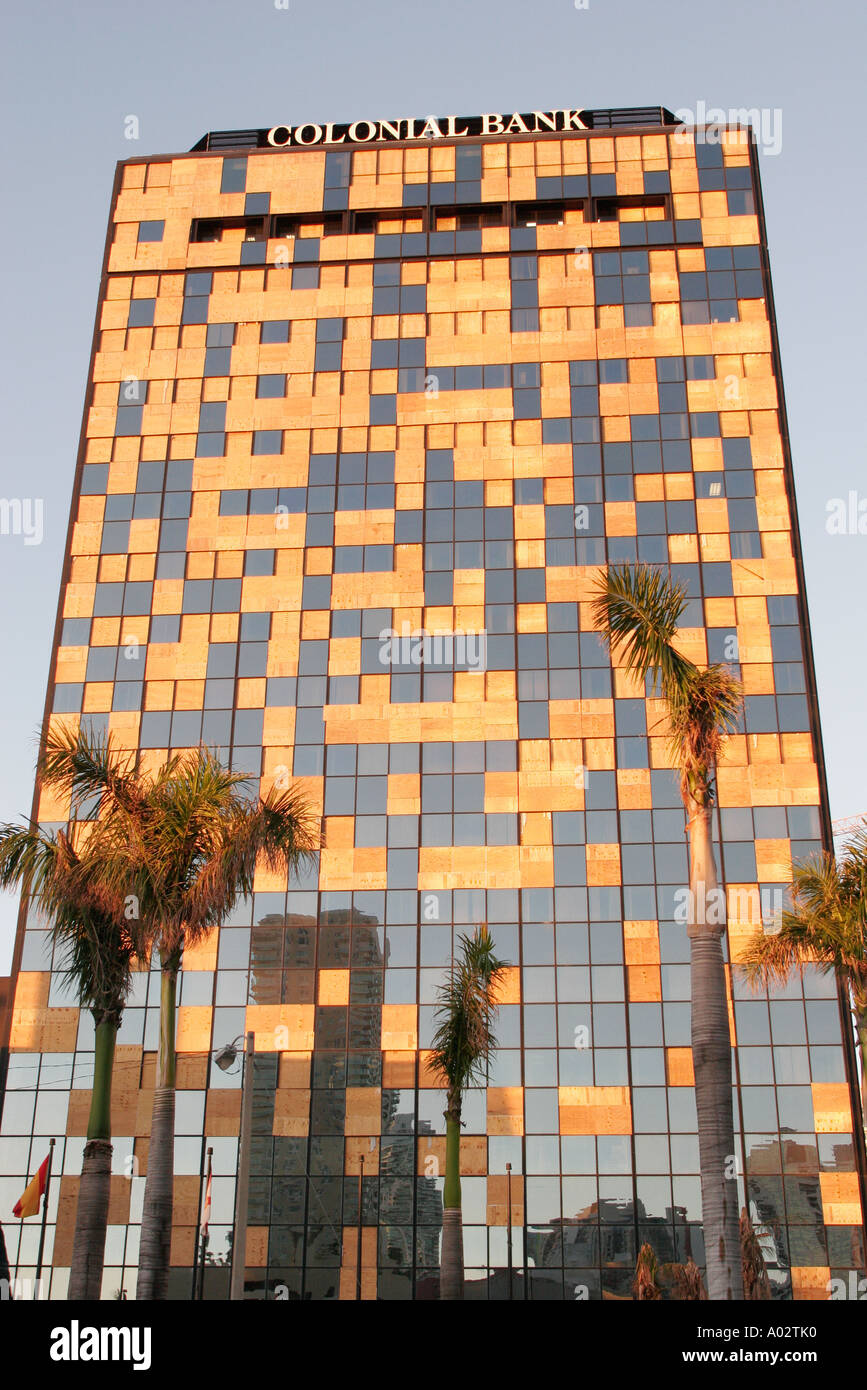 Miami Florida,Brickell Avenue,Colonial Bank,banking,broken windows ...