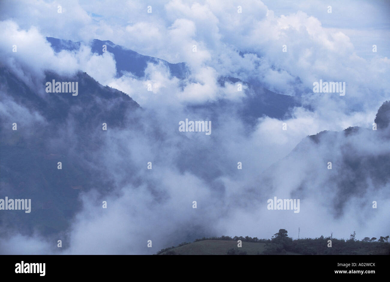 Andes mountains near Quito, Ecuador, South America, Royalty Free Stock ...