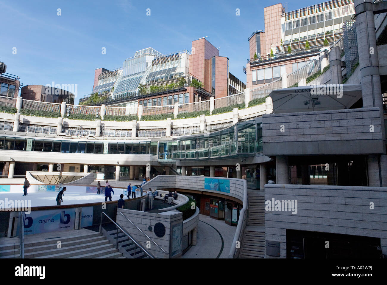 Broadgate Circle in the heart of Broadgate complex London Complete with ...