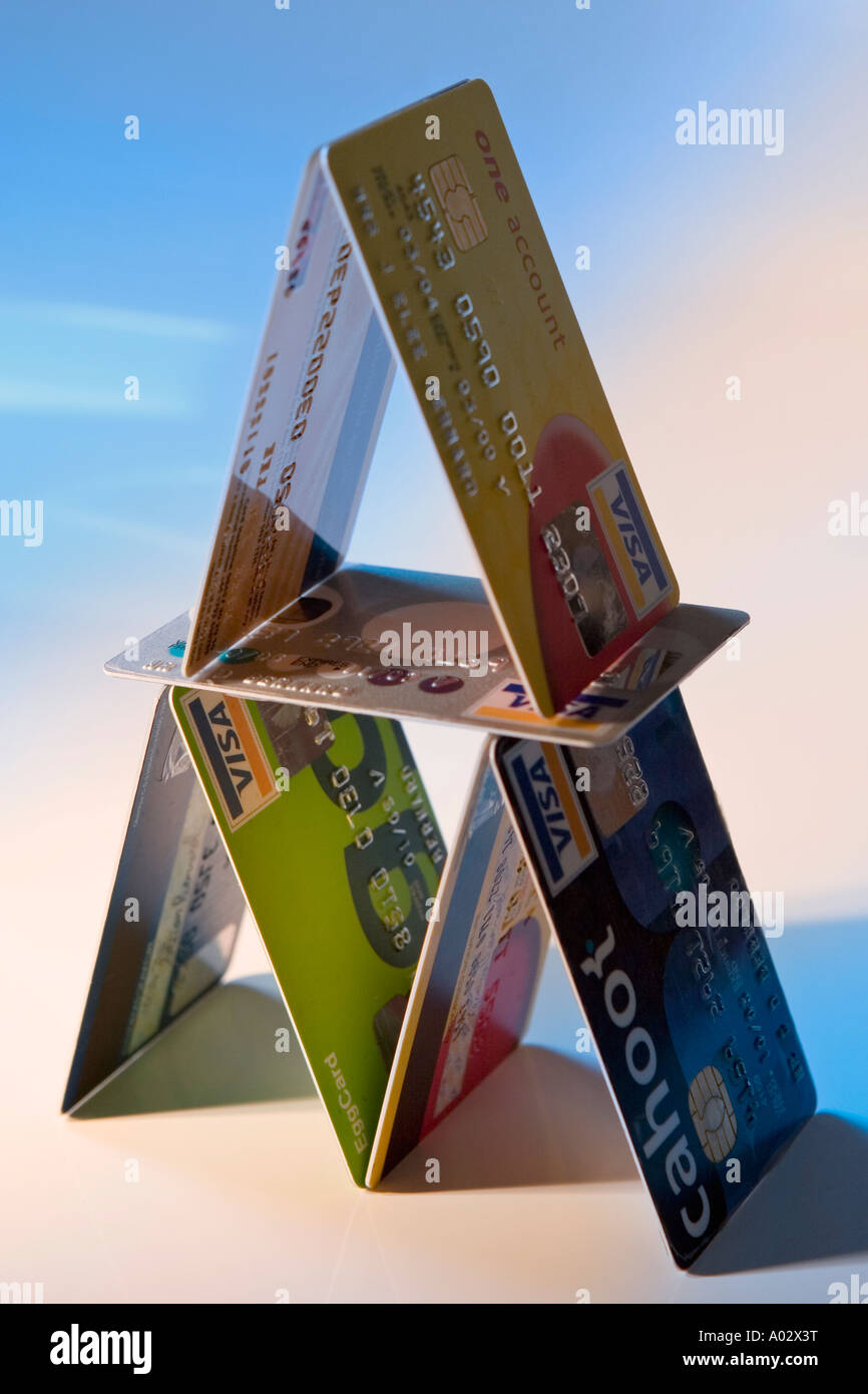 House of credit cards Stock Photo - Alamy