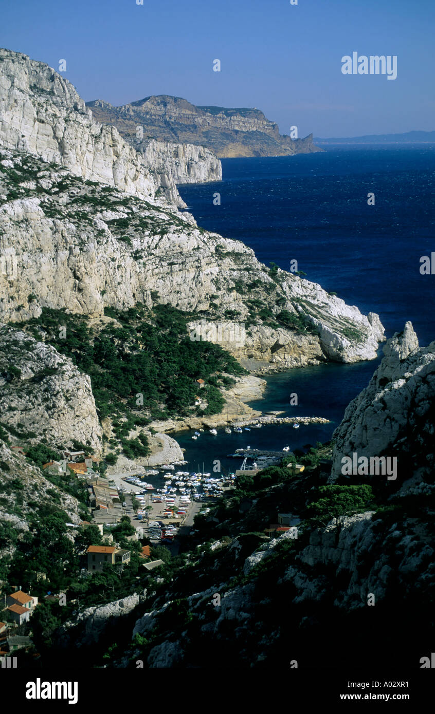 France Marseille The Morgiou Calanque And The Canaille Cape Stock Photo ...