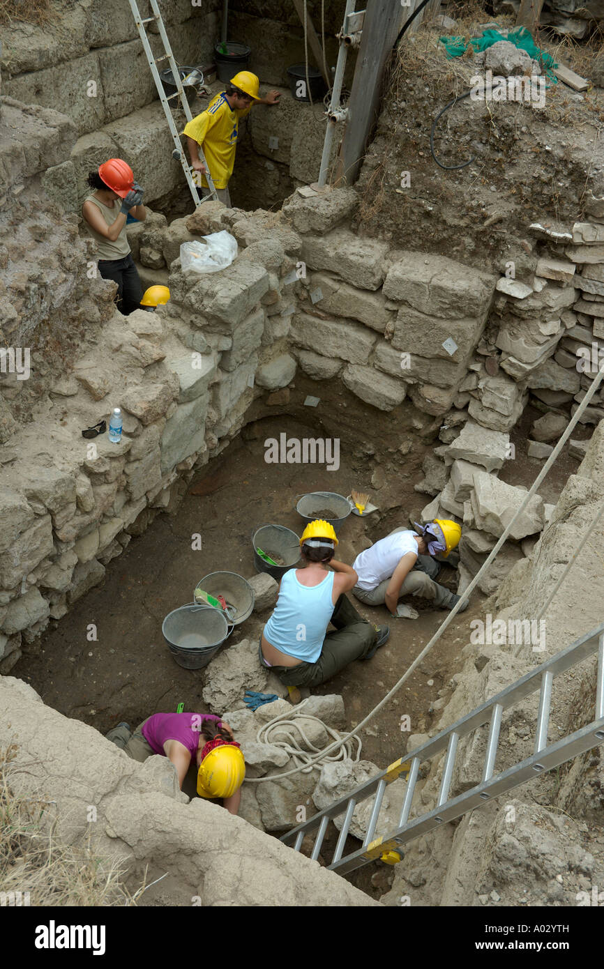 Rome Italy Student archaeologists at work on the Roman Forum Stock ...
