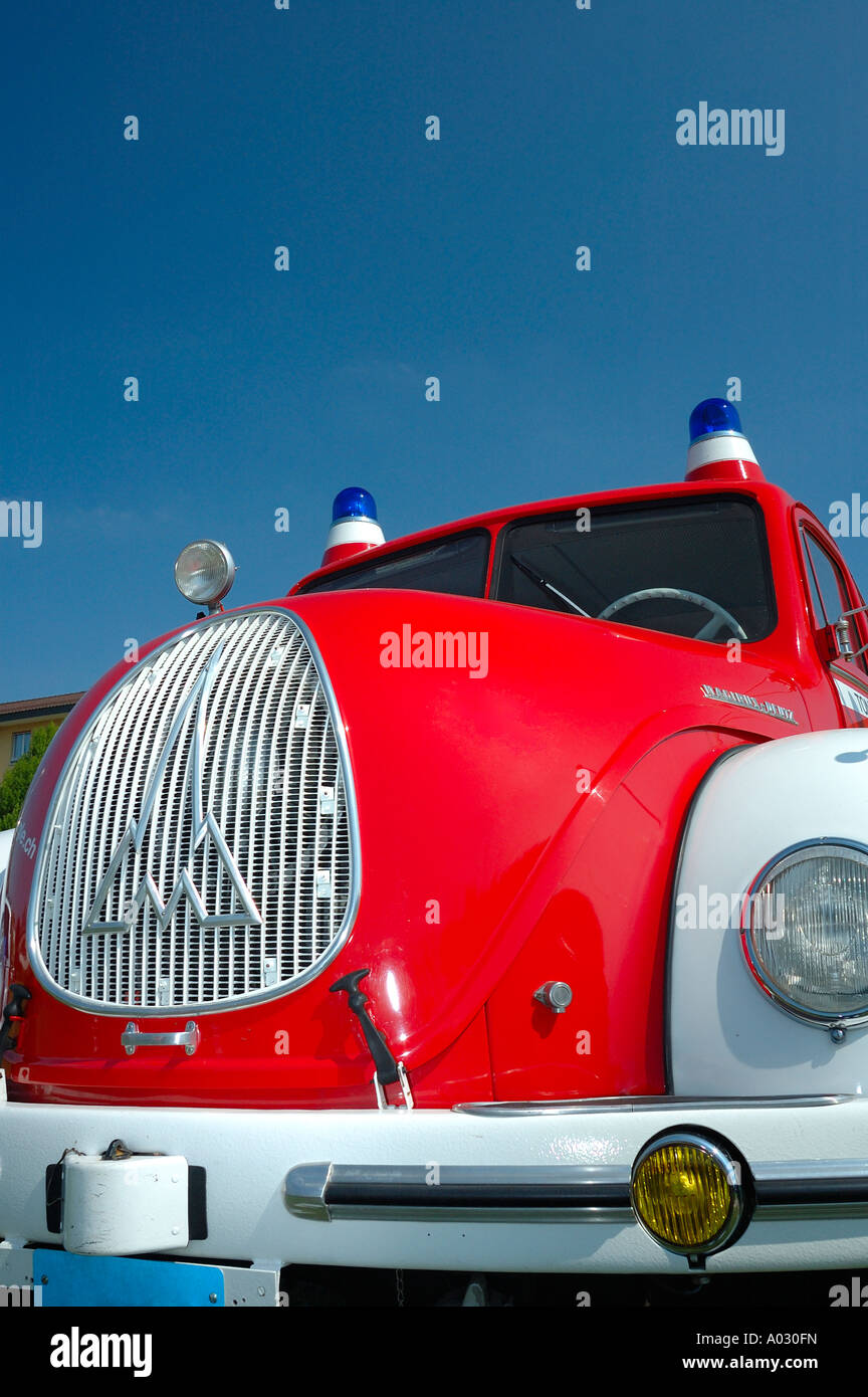 Big Red Fire Engine Stock Photo - Alamy