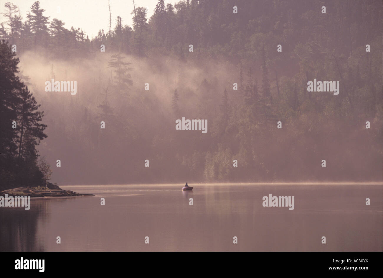 Dawn, Diamond Lake, Near Lady Evelyn Smoothwater Wilderness Park ...