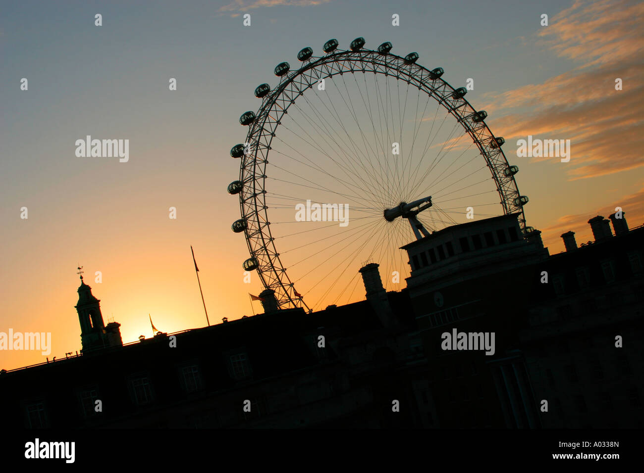 The London Eye at Sunset Stock Photo - Alamy