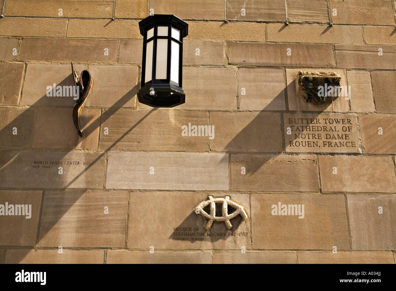 ILLINOIS Chicago Artifacts from buildings embedded in Tribune Tower ...