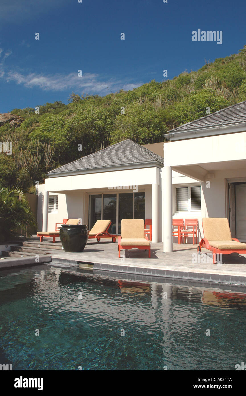 St Barts Saint Barth luxury villa swimming pool Caribbean French West ...