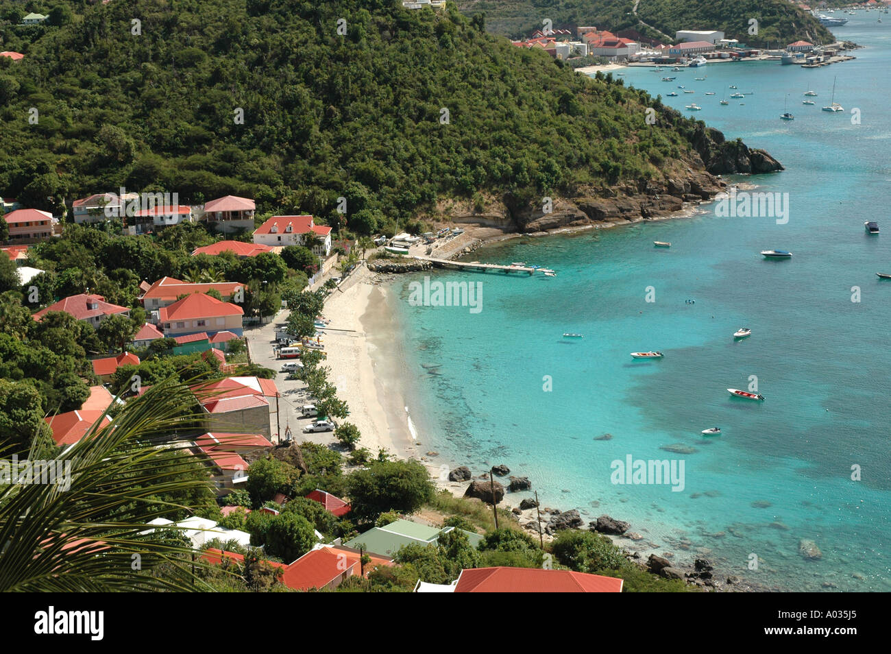 St Barths scenic overview panorama Stock Photo - Alamy