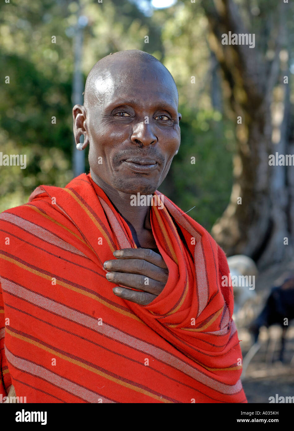 Samburu man in the Nyiru Mountains Northern Kenya Stock Photo - Alamy