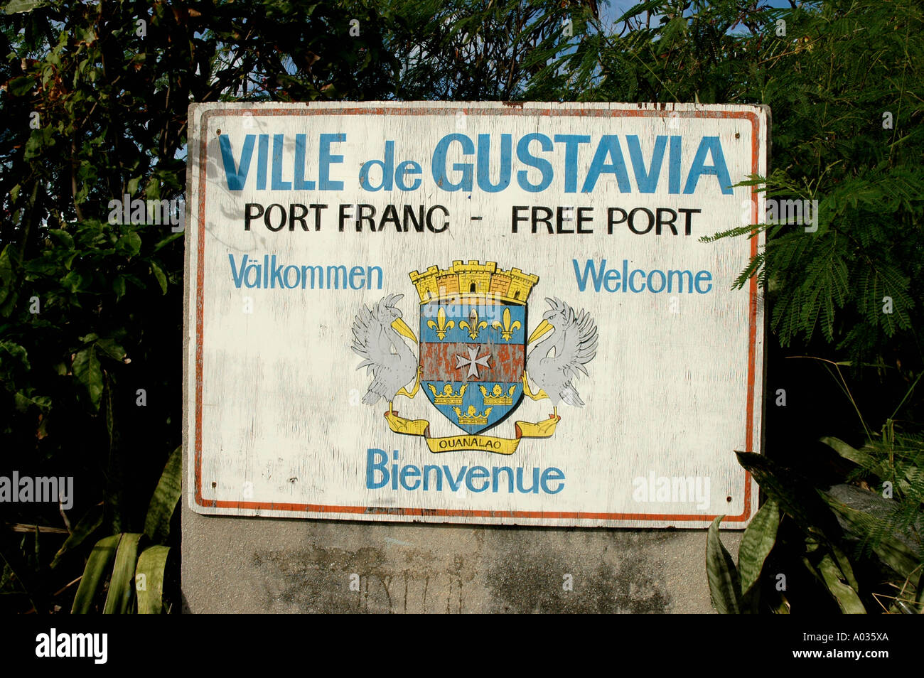 St Barths St Barts Gustavia Harbor Stock Photo - Alamy