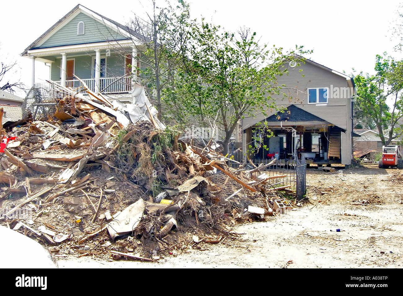 "New Orleans" Louisiana, USA, Lakeview Neighborhood Hurricane Damaged ...