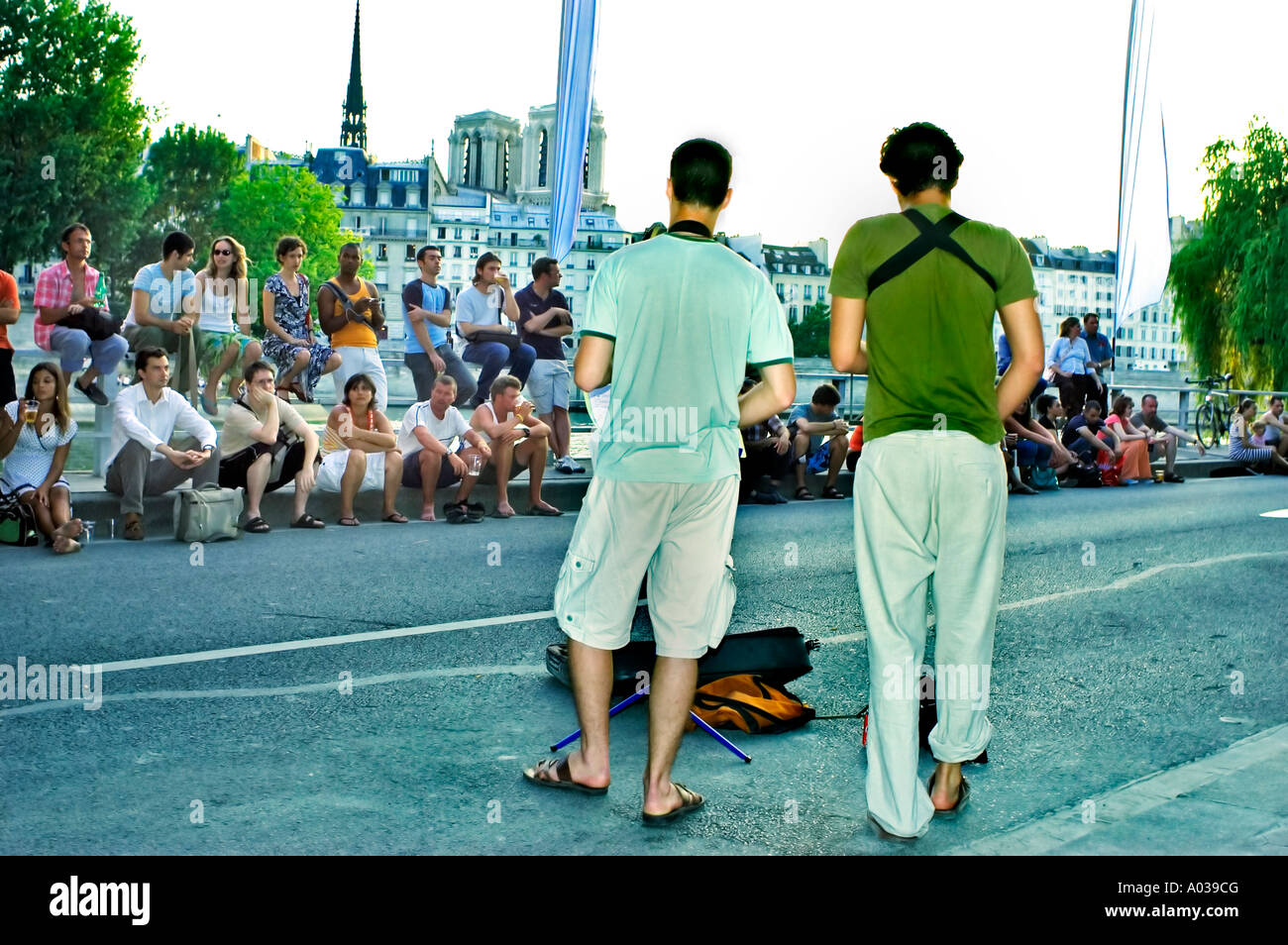 Paris France, Public Events "Paris Plages" French Crowd Relaxing in ...