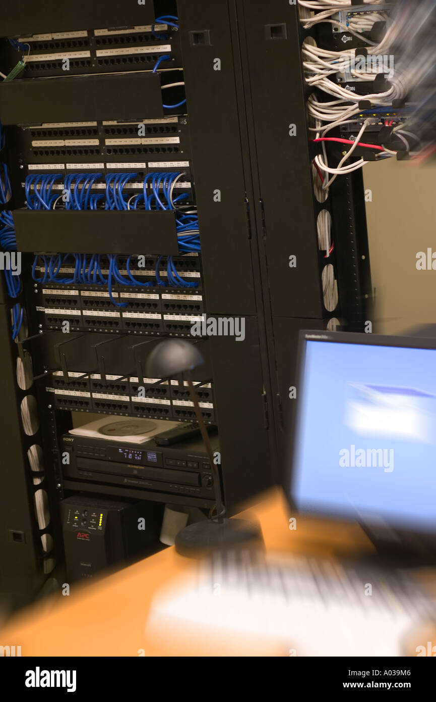Office computer server Stock Photo - Alamy