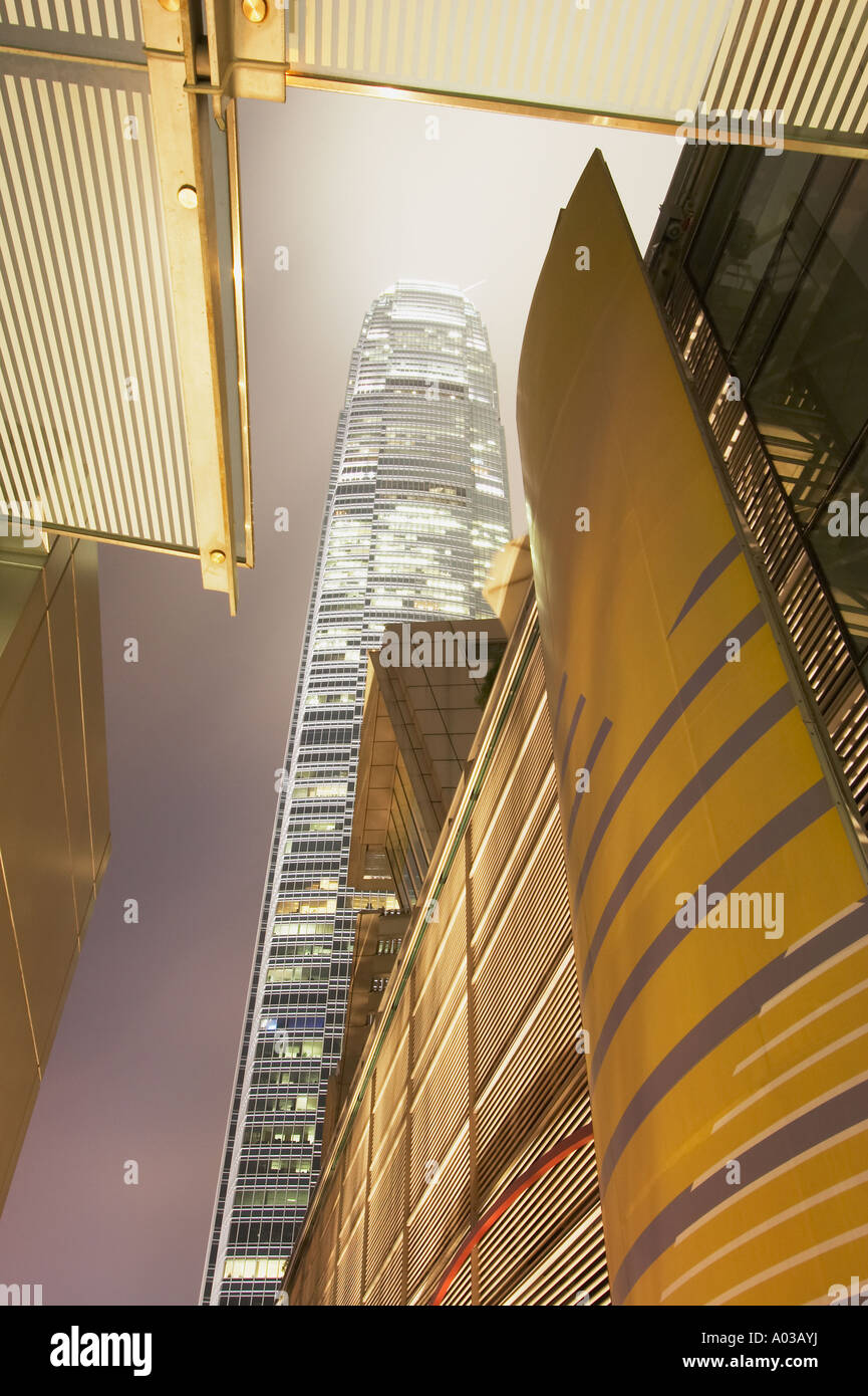 Looking Up At IFC Building, Central Stock Photo - Alamy