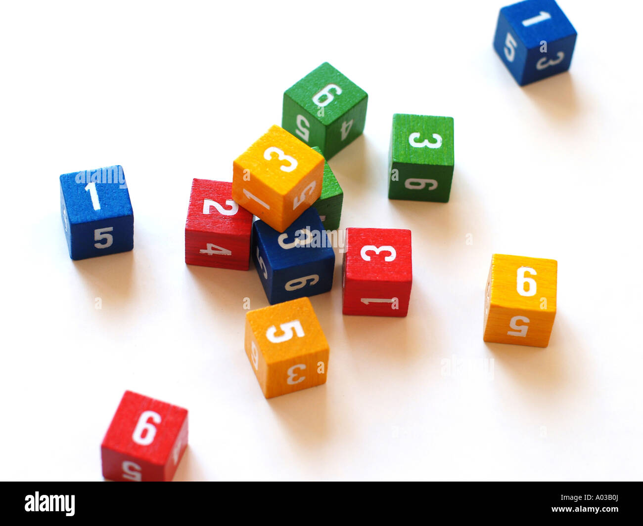 Rainbow of numbered wooden blocks suitable for use in the classroom or ... Rainbow of numbered wooden blocks suitable for use in the classroom or ...