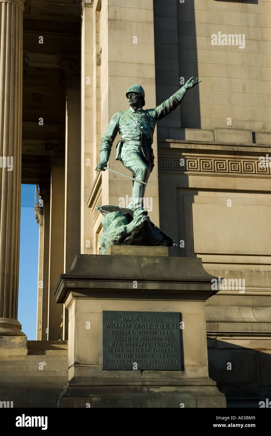 Statue of Major General William Earle in St Georges Square Liverpool ...