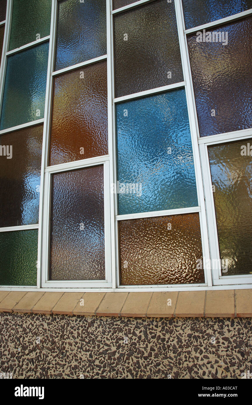 Coloured window panes Stock Photo - Alamy