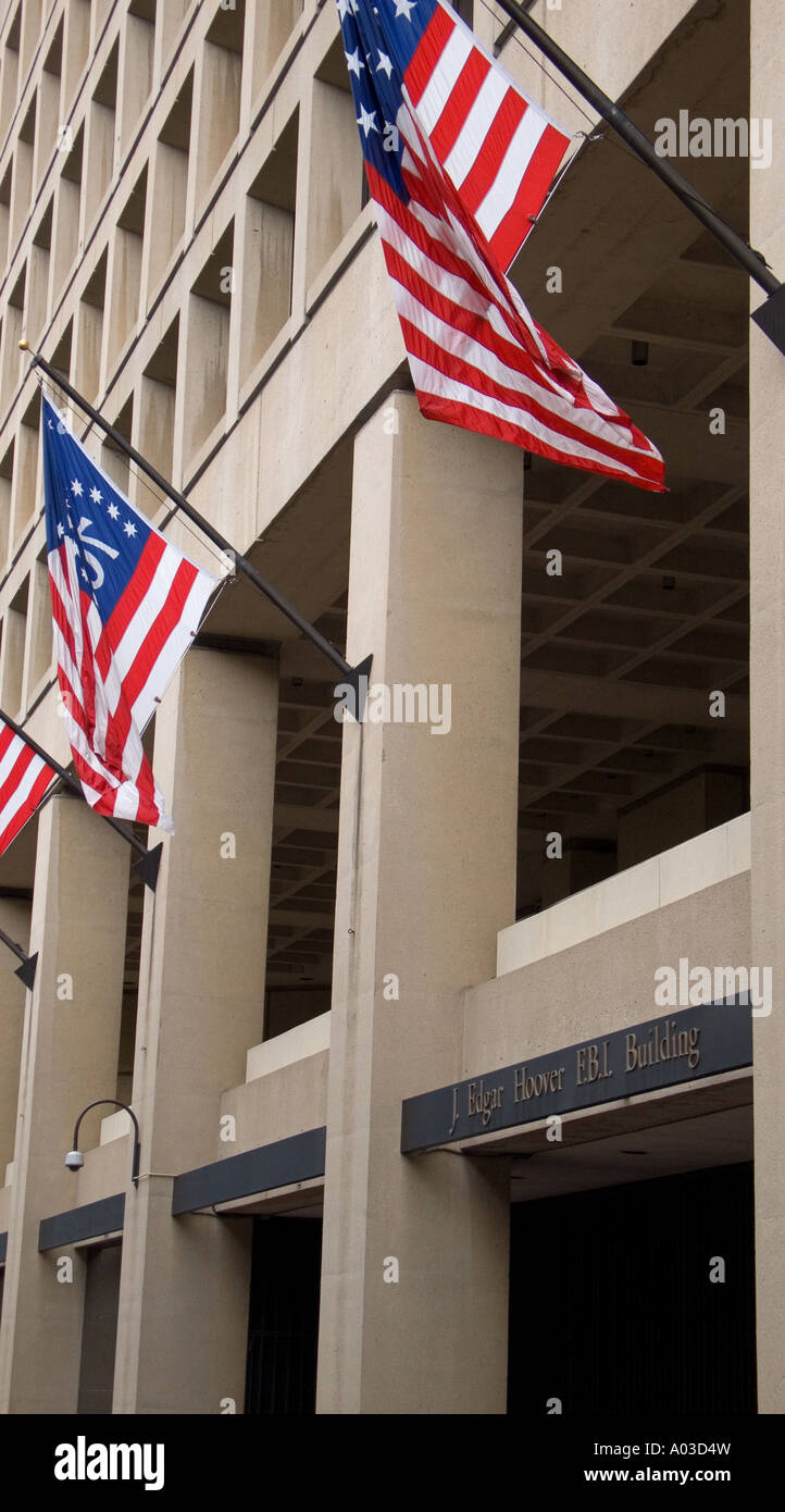 Fbi headquarters american flags hi-res stock photography and images - Alamy