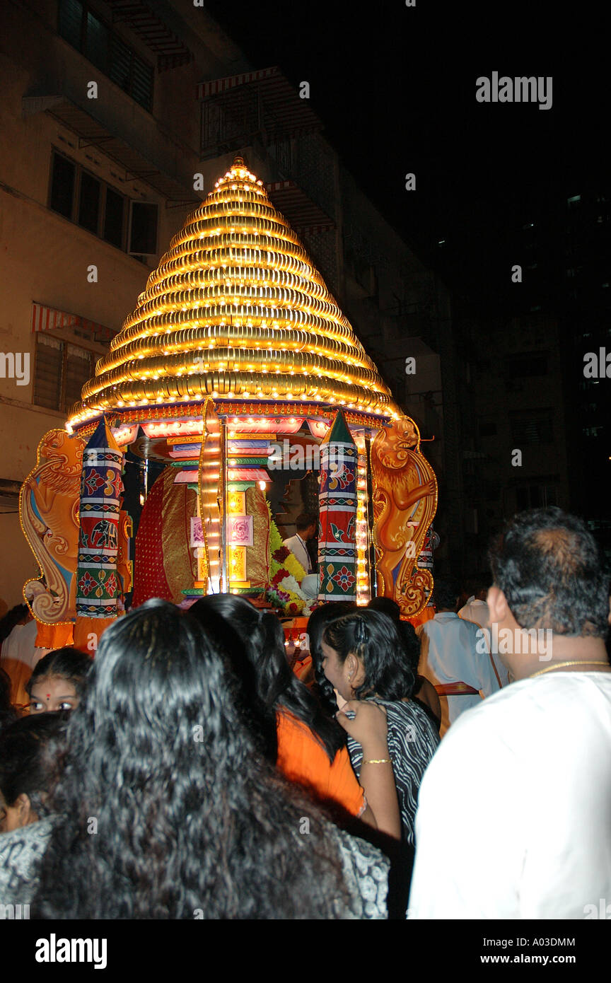 Hindu Lighted Chariots celebration Stock Photo - Alamy