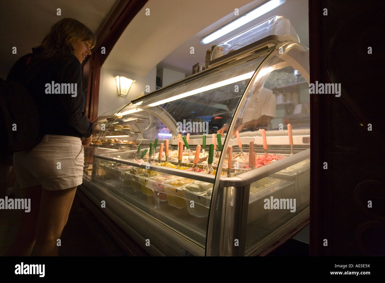 Decisions at the gelato shop hi-res stock photography and images - Alamy