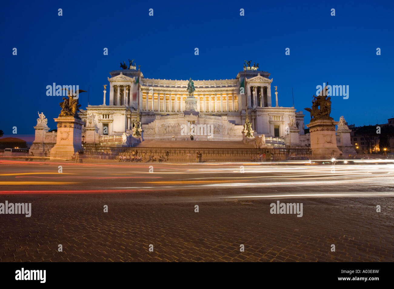 The Victor Emmanuel Monument in Rome Stock Photo - Alamy