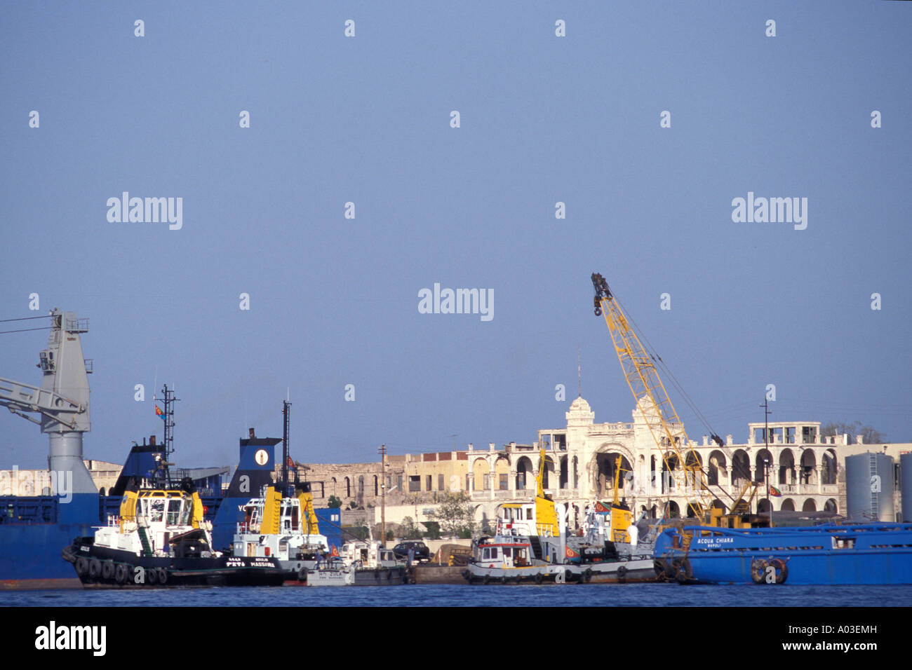 Stock image of the port of Massawa on the Red Sea in Eritrea with Haile ...