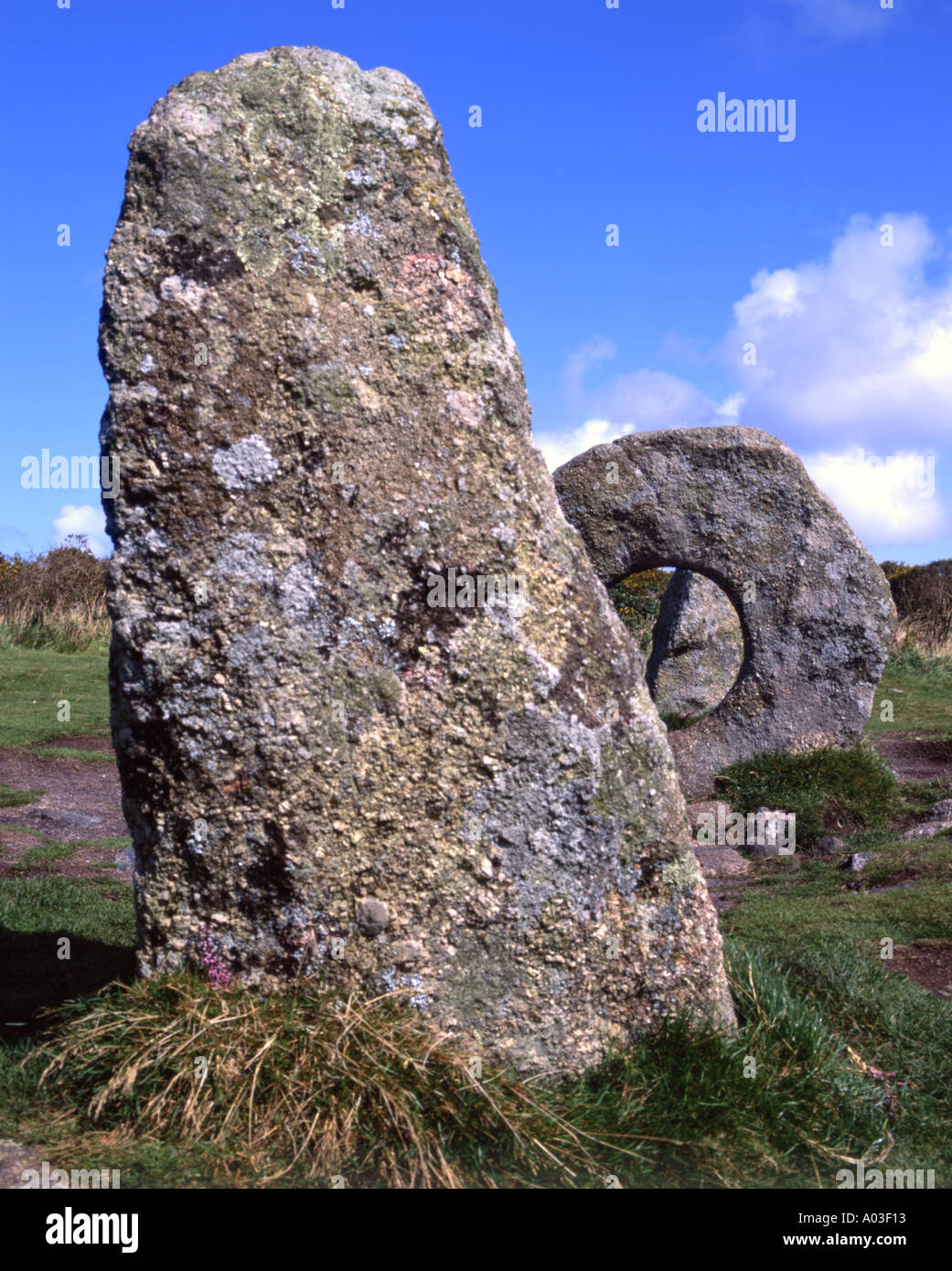 Men an tol Cornwall UK Stock Photo - Alamy
