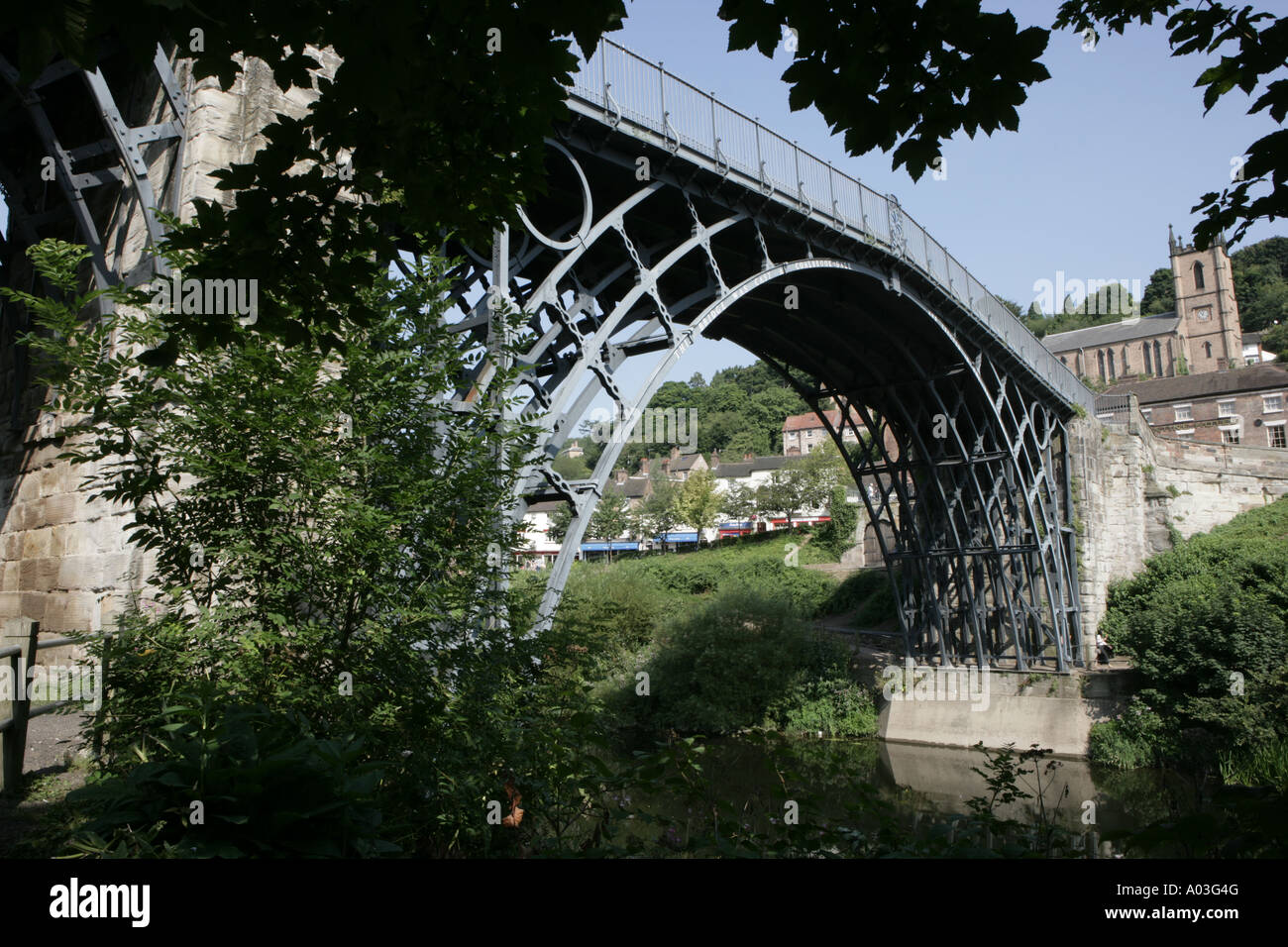 Iron Bridge erected over the River Severn in 1779 the world's first ...