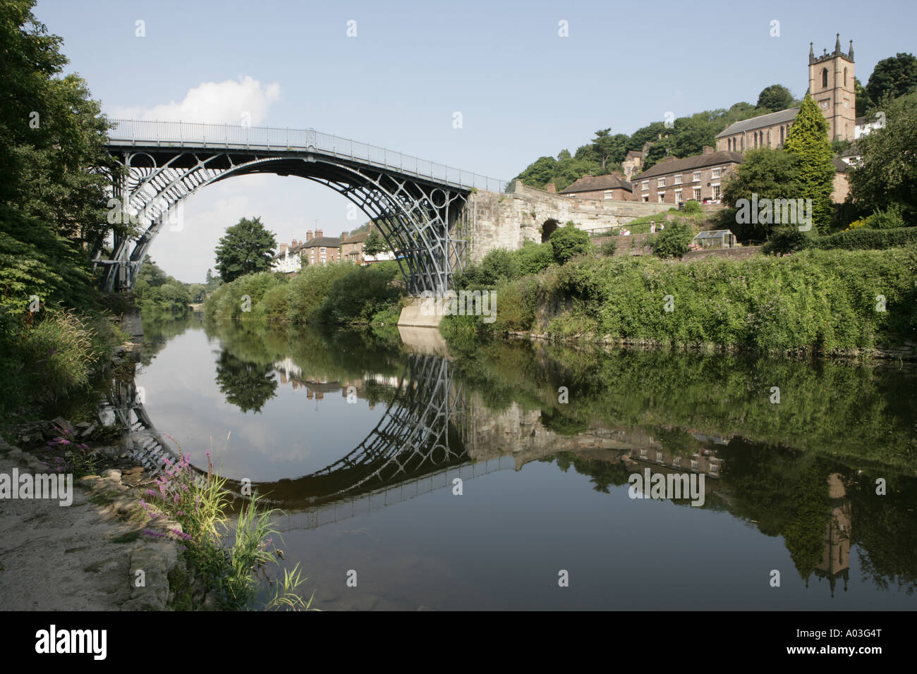 Iron Bridge erected over the River Severn in 1779 the world's first ...