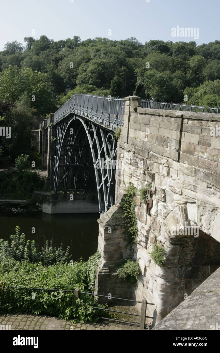 Iron Bridge erected over the River Severn in 1779 the world's first ...