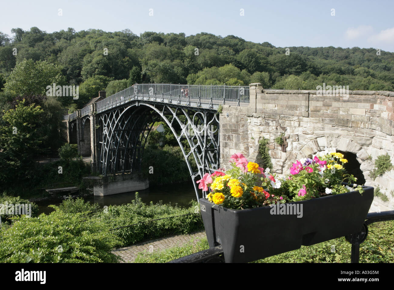 Iron Bridge erected over the River Severn in 1779 the world's first ...