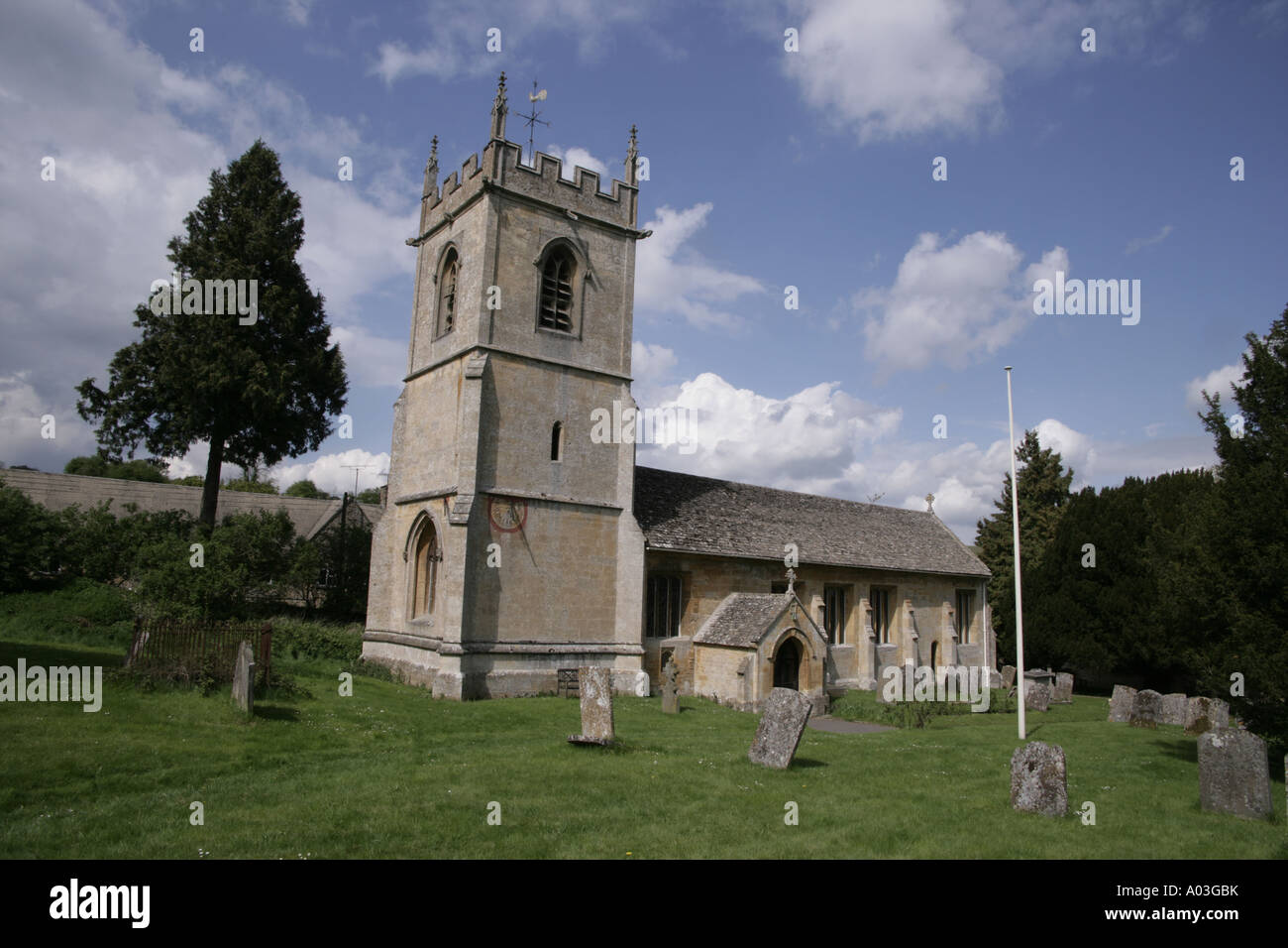St Andrew's church at Naunton a pretty village that nestles in a quiet ...