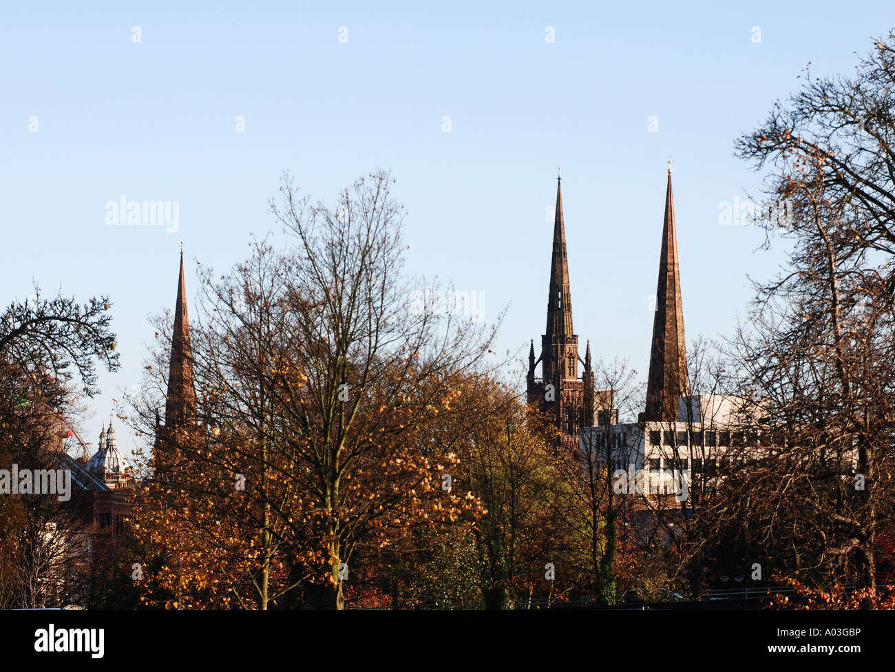 Three spires of coventry hi-res stock photography and images - Alamy
