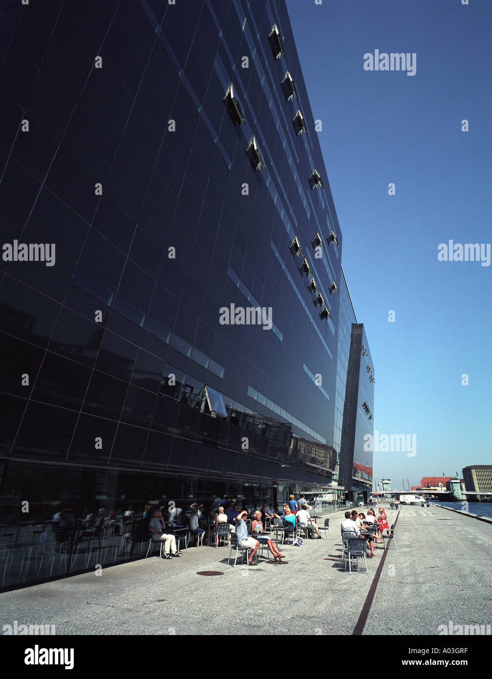 The Black Diamond building, a part of the Royal Library, Copenhagen ...