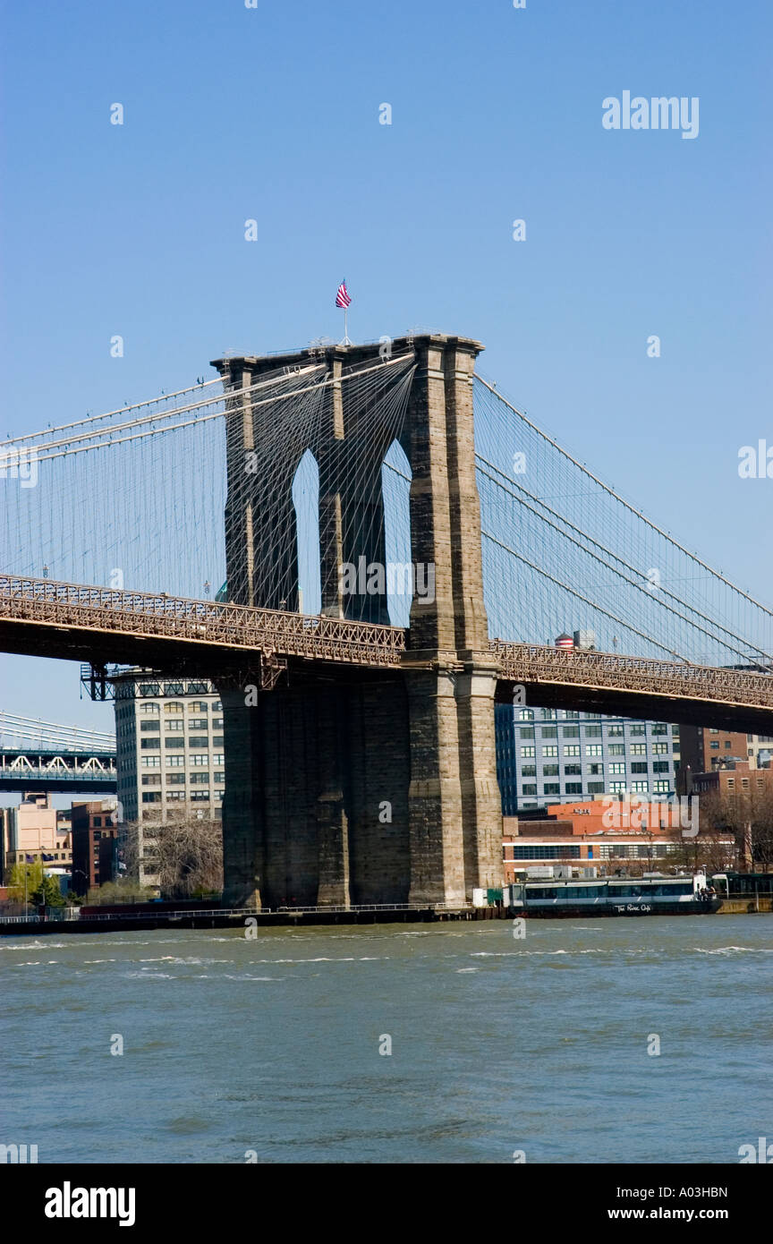 Brooklyn bridge construction hi-res stock photography and images - Alamy