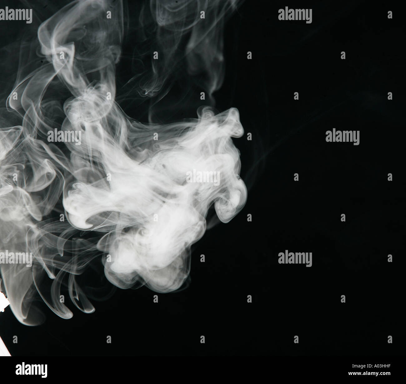 Clouds of smoke form circular shapes Stock Photo - Alamy