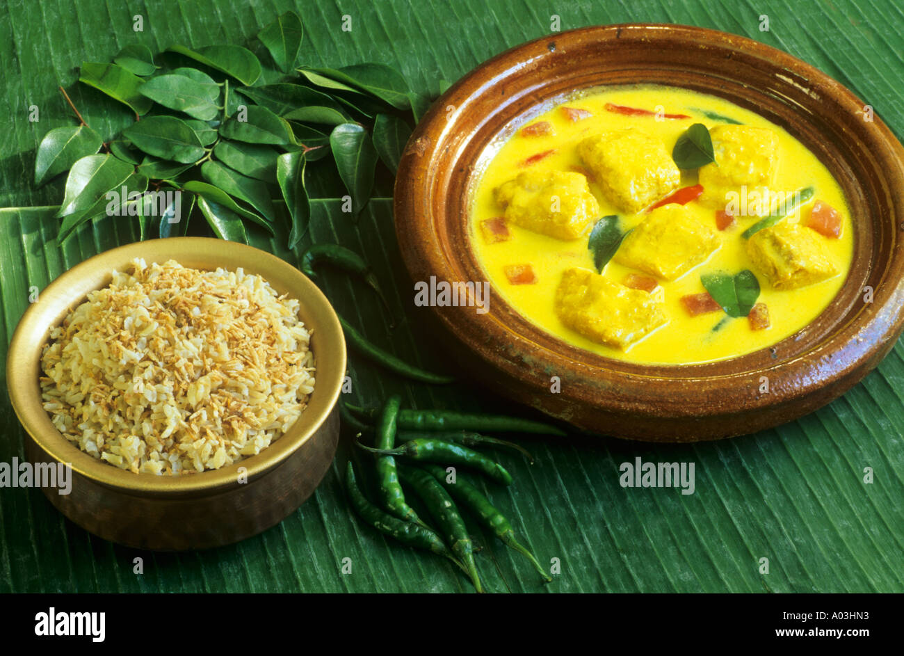 Kingfish Molee Kerala India Stock Photo - Alamy